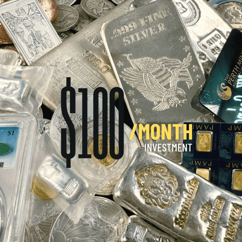 $100 Monthly Metals Investment Box – MK BARZ AND BULLION